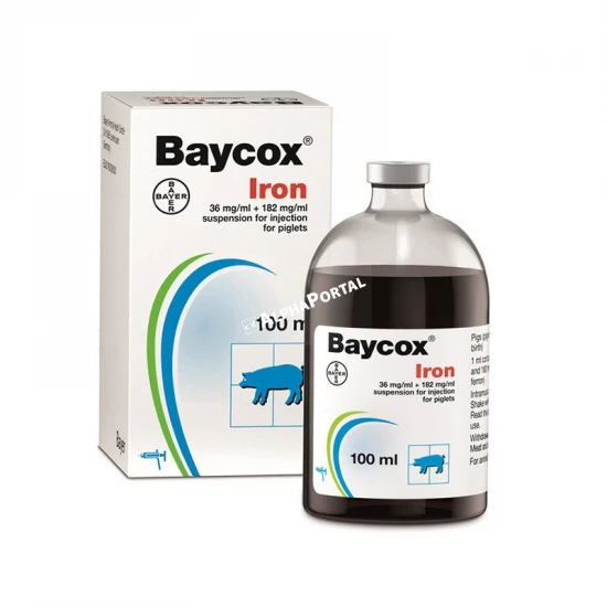 Baycox Iron 36 mg/ml + 182 mg/ml injekció 100 ml - Alphaportal