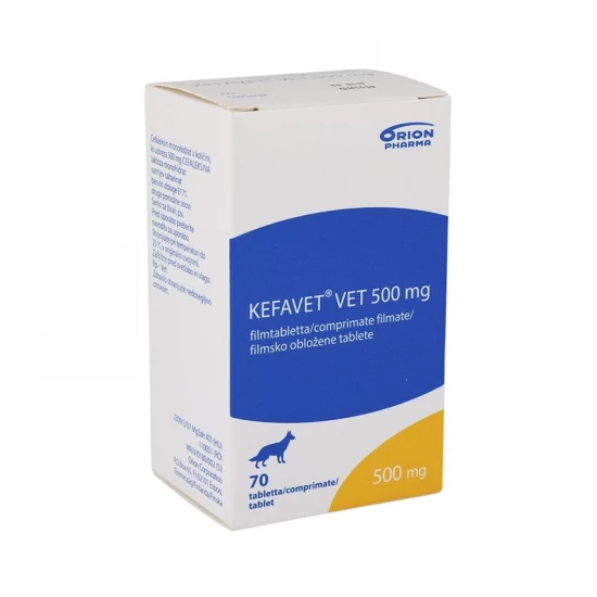 Kefavet Vet 500 mg tabletta 70x - Alphaportal