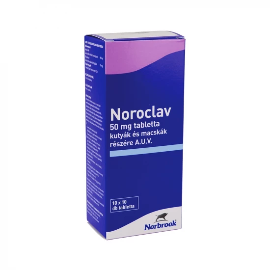 Noroclav 50 mg tabletta 100x - AlphaVet