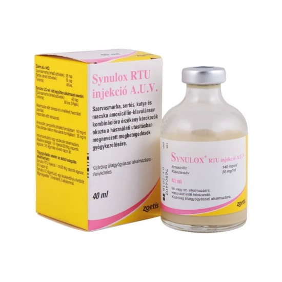 Synulox RTU injekció 40 ml - Alphaportal