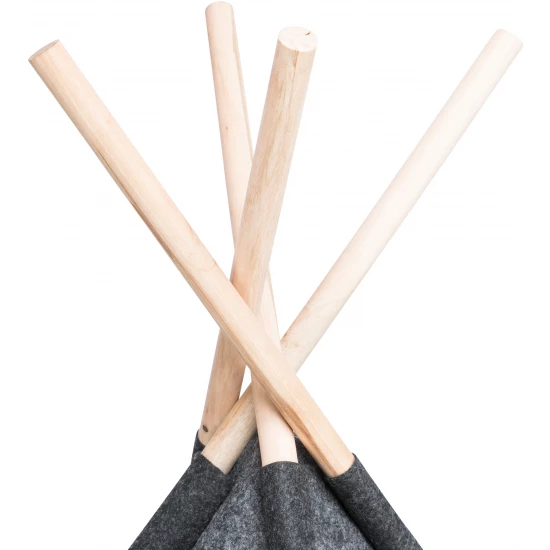 Trixie Bújó Tipi Sátor Filc 70 × 70 × 70 cm Antracit - Alphaportal