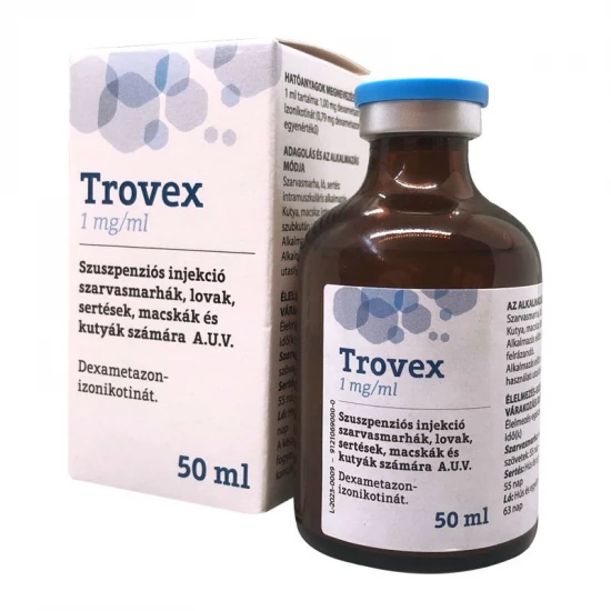 Trovex 1 mg/ml szuszpenziós injekció 50 ml - Alphaportal
