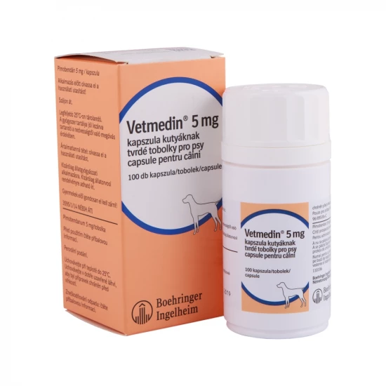 Vetmedin 5 mg kapszula 100x - AlphaVet